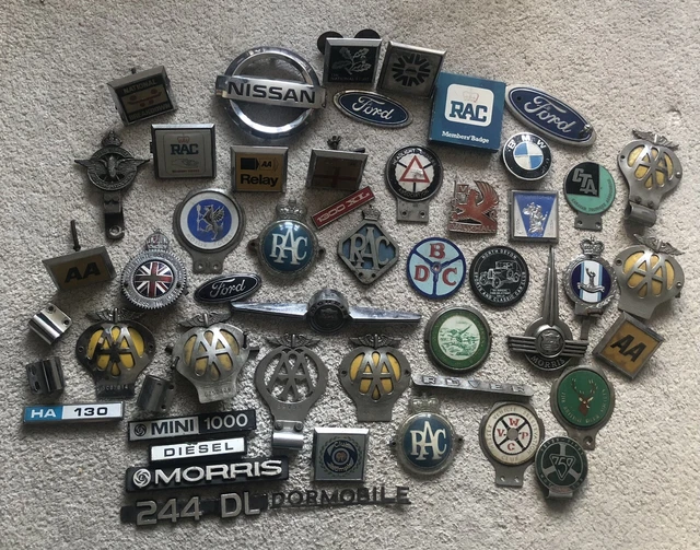 CLASSIC VINTAGE CAR badges and emblems £203.00 - PicClick UK