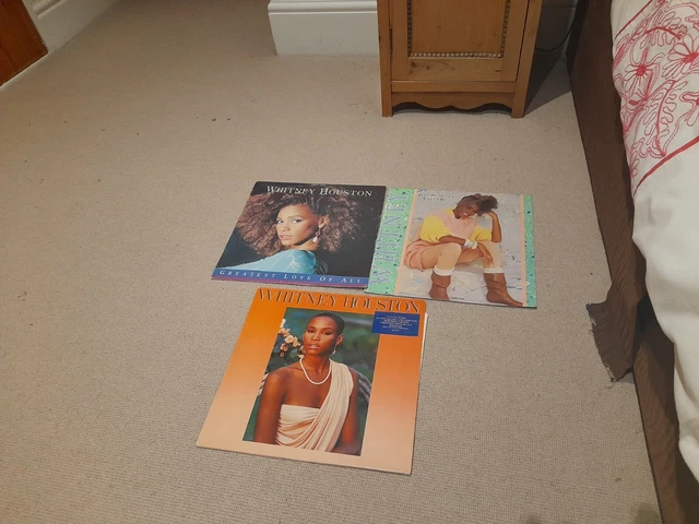 COLLECTION OF 3 Whitney Houston 12" vinyle Records Whitney LP How Will ...