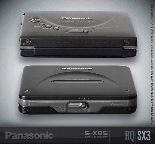 VINTAGE PANASONIC WALKMAN RQ-SX3 Portable Cassette Player Compact Metal ...
