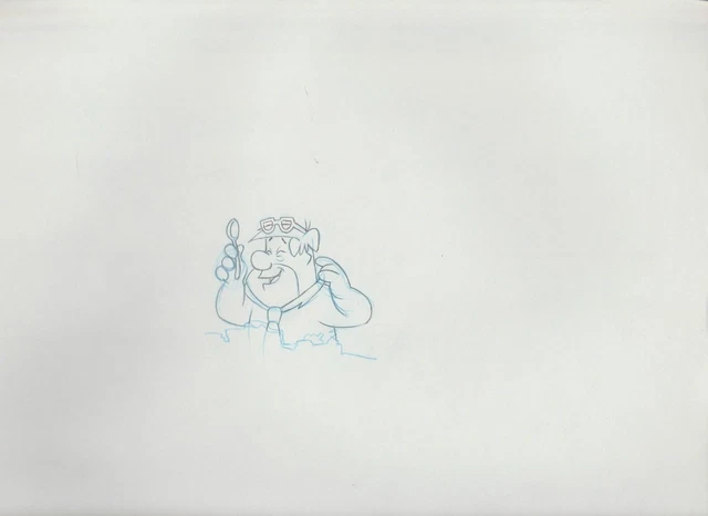FLINTSTONES CEREAL COMMERCIAL Animation Prod. Pencil Drawing Fred F3-38 ...