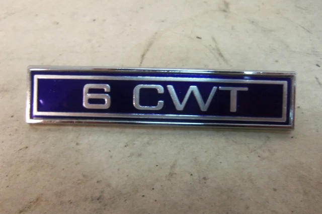 NOS GENUINE FORD ESCORT PANEL VAN Mk1 6 CWT BADGE EMBLEM £35.99 ...