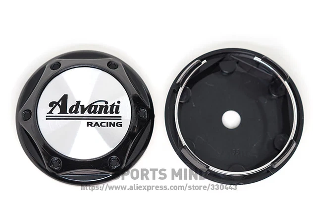 4X68MM ADVANTI RACING Emblems Wheel Center Caps Hubcaps Rim Caps Badges ...
