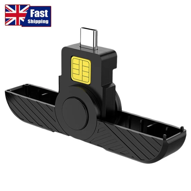 UK SMART CARD Reader Type-C ATM Card Visa Reader for Government ID ...