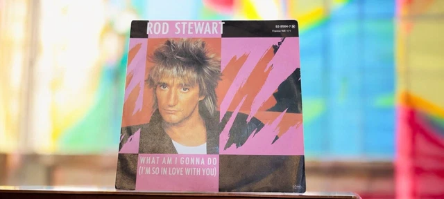45 TOURS VINYLE Rod Stewart 🧡 What am i gonna do ( i'm so love with you ...