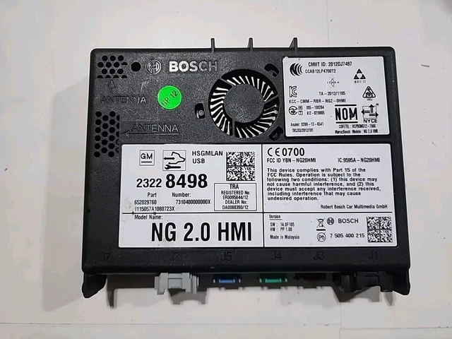 GMC CHEVY CADILLAC Human Machine Interface HMI Navigation Module ...