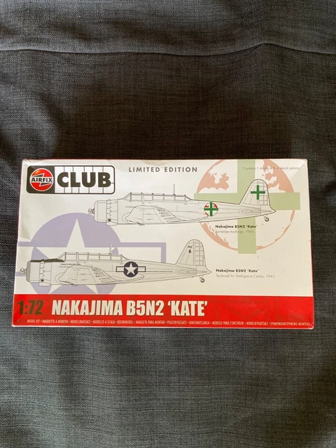 AIRFIX A73012 1/72 scale Nakajima B5N2 Kate club kit complete ww2 ...