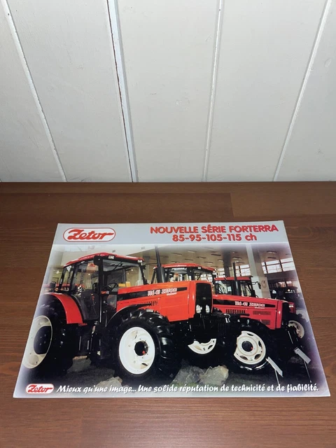 BROCHURE PROSPEKT PROSPECTUS GAMME TRACTEUR ZETOR FORTERRA tractor-traktor-ursus EUR 5,99 ...