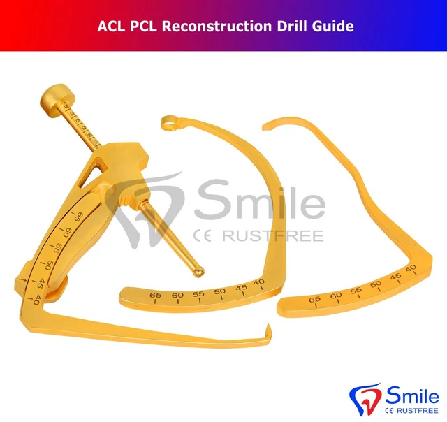 5 PIÈCES SET Allemand ACL-PCL Jig Reconstruction Drill Guide Cible ...