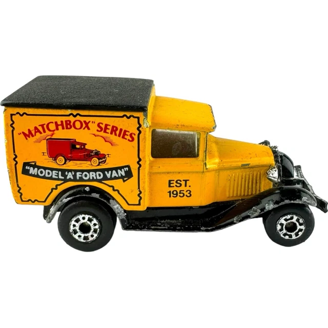 VINTAGE TOY CAR Matchbox Delivery Van Model A Ford 1979 Toy Van £9.99 ...