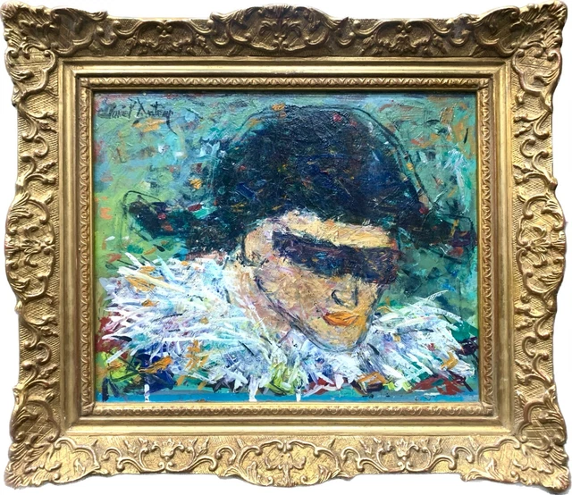 TABLEAU HSI SIGNÉ Daniel Antoine (Arride) - Arlequin - 45 X 38 Cm EUR ...