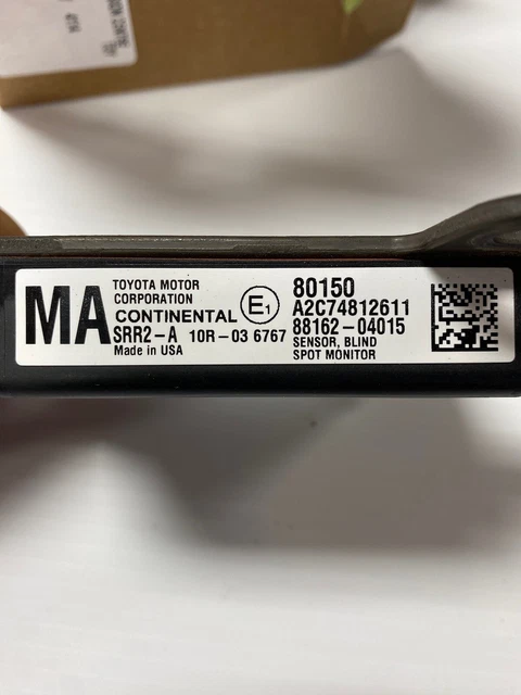 TOYOTA TACOMA BLIND Spot Monitor Sensor Radar Oem 88162-04015 ...