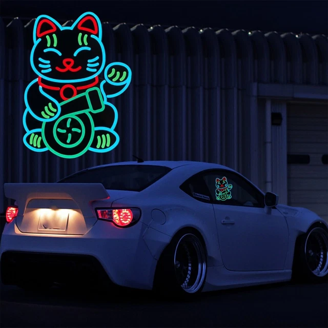 FORTUNE CAT TURBO JDM Glow Panel Electric Lamp Interior LED Light ...