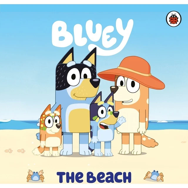 ~ BLUEY: THE Beach Upsized Book ~ Bluey ~ Bingo ~ Bandit ~ Chilli ~ EUR ...