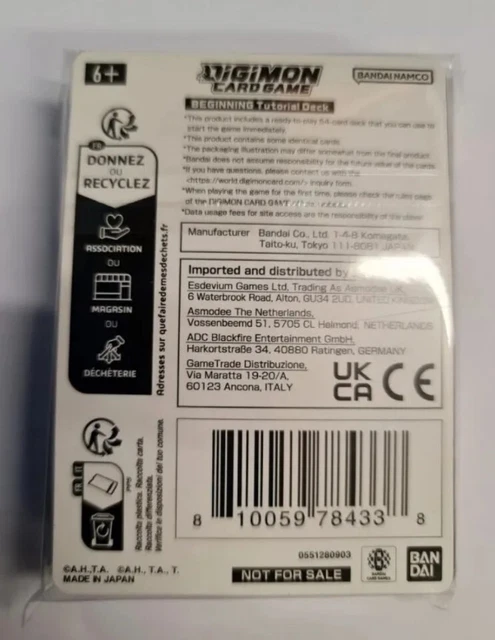 DIGIMON CARD GAME BEGINNING TUTORIAL DECK 2023 SEALED Unused Promo Promotional EUR 70,17 ...