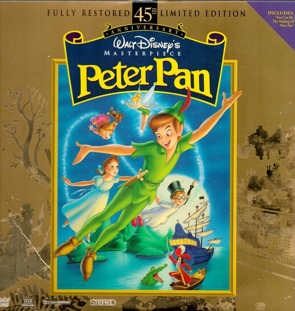 PETER PAN (LASERDISC, 1998, 45th Anniversary Limited Edition) £36.27 ...