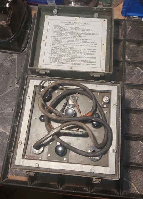 WW2 ARMY MILITARY Radio WAVEMETER CLASS D NO1 MK2 T £95.00 - PicClick UK
