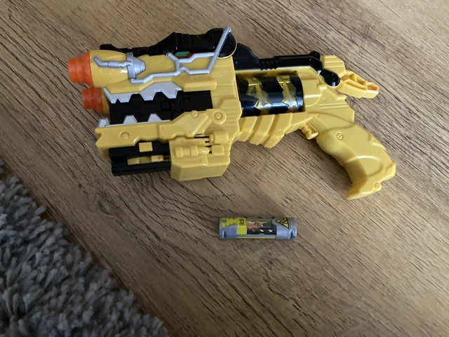 POWER RANGERS DINO Charge Yellow Blaster Morpher Gun With 1 Charger £22 ...