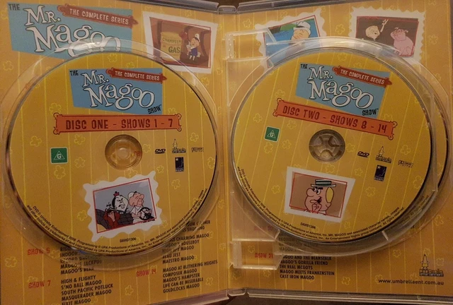 THE MR MAGOO Show The Complete Series, All Regions, 4 Disc DVD Set ...