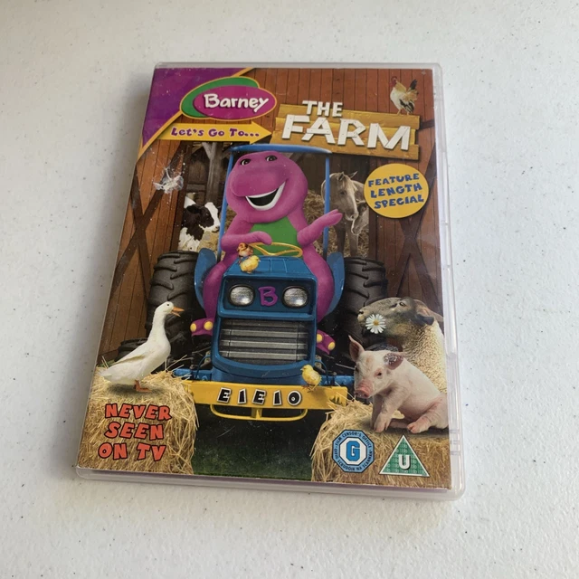 BARNEY LET'S GO to the farm dvd movie region 2 vgc free post in aus $12 ...