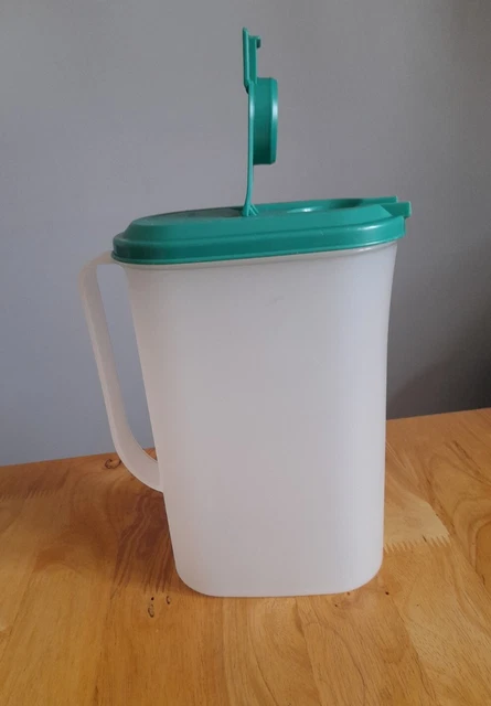 VINTAGE TUPPERWARE 2 Litre Jug, Green flip Lid £9.50 - PicClick UK