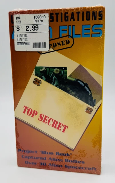 UFO INVESTIGATIONS ALIEN Files Exposed Top Secret VHS 2000 Project Blue ...