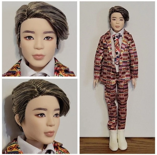 BTS BARBIE JIMIN Fashion Asian Ken Doll Highlighted Hair Articulated ...