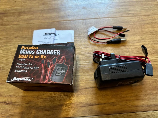 RIPMAX FUTABA TRANSMITTER & RX BATTERY CHARGER P-FBC32D/4 New, Unused £ ...