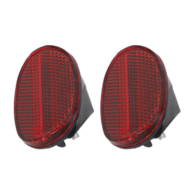 STAY VISIBLE AND Safe with Bicycle Oval Rear Mudguard Reflector Set of ...