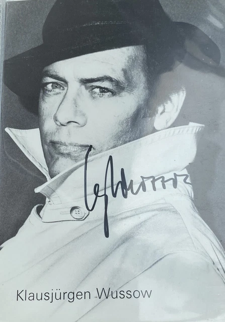 KLAUSJÜRGEN WUSSOW SIGNIERT Karte Unterschrift Original Signatur ...