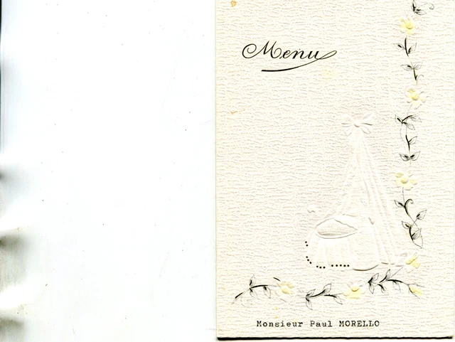 MENU DE MAUD et Magali Dessin en relief EUR 1,50 - PicClick FR