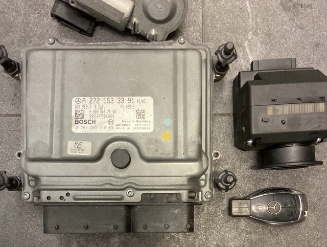 MERCEDES CLK W209 280 V6 Petrol Ecu Kit A2721533391 3.0 V6 Complete ...
