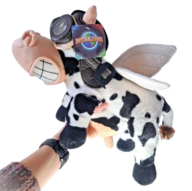 UNIVERSAL STUDIOS FLORIDA Twister Flying Cow Plush 16" Twisters Soft ...