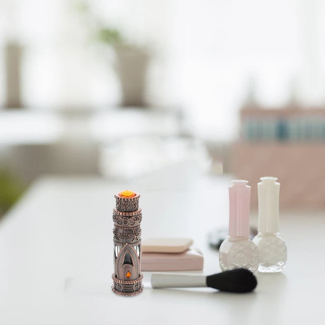 PORTABLE REFILLABLE PERFUME Bottle Vintage Glass Essential Oil ...