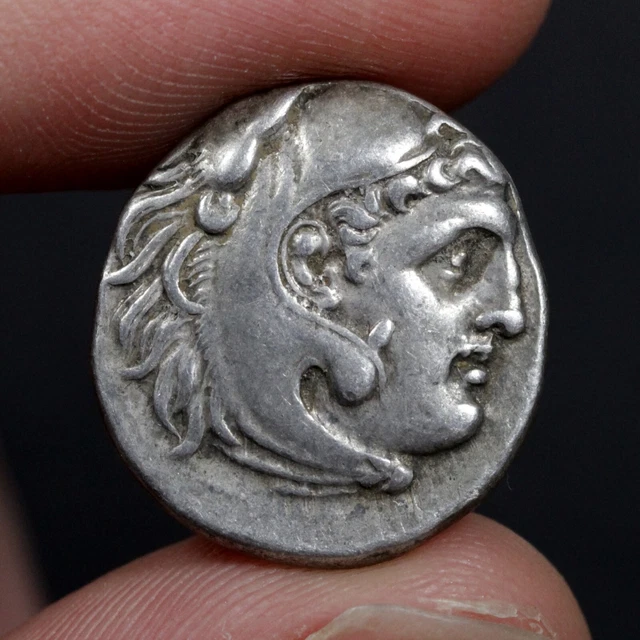 ALEXANDER THE GREAT Coin Ancient Greek Silver AR Drachm Zeus 300BC Ch ...