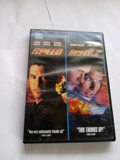SPEED/SPEED 2 DOUBLE Feature (DVD, 2008, 2-Disc Set) Keanu Reeves ...