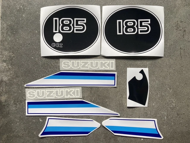 SUZUKI 1980 TS185 (BLUE Model) Full Decal Set/ Sticker Kit $145.00 ...
