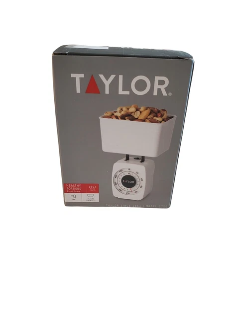 New Taylor Food Scale 1 Lb White Analog Easy Read Measure Healthy