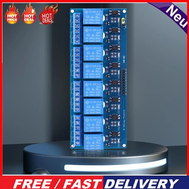 5V 12V 24V Relay Board with Optocoupler Isolation for Arduino DIY (5V ...