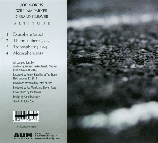 GERALD CLEAVER/JOE MORRIS (Guitar)/William Parker (Bass) - Altitude ...