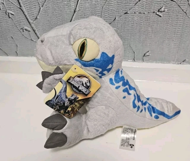 JURASSIC WORLD BLUE The Velociraptor Soft Toy Teddy Jurassic Park £2.99 ...