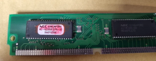 NEC 8 MB, 60Ns 72-Pin Simm Non-Parity Edo Ram, Memory Module, 185172 ...