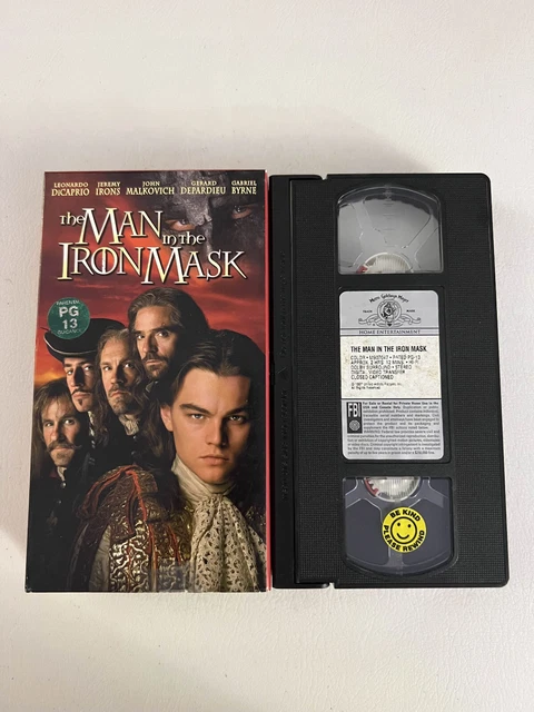 THE MAN IN the Iron Mask VHS Tape Movie Leonardo DiCaprio, John ...