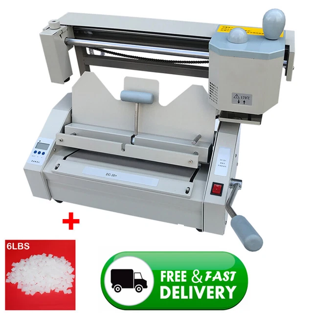 A4 SIZE BOOK Binding Machine Book Binder + 6LBS Hot Melting Glue ...