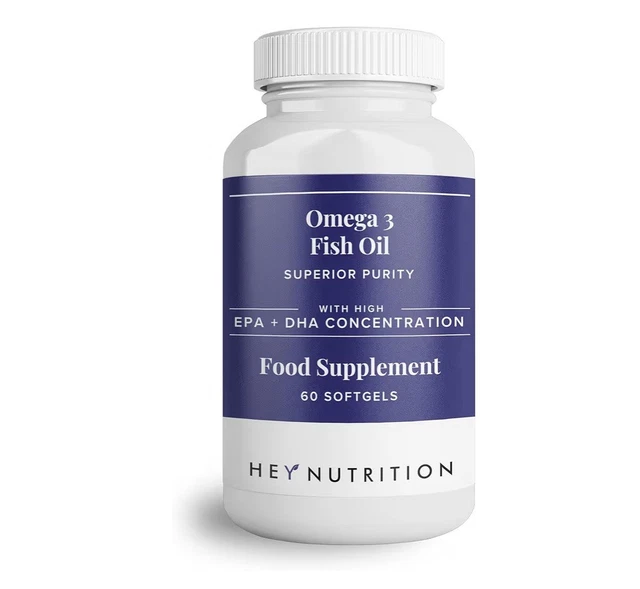 PURE OMEGA-3 FISH Oil 2000mg with Vitamin E - High EPA + DHA £21.99 ...