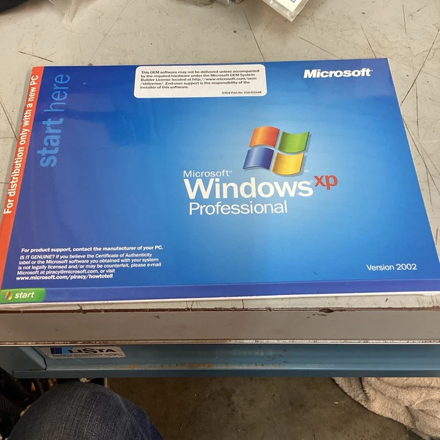 NUOVO MICROSOFT WINDOWS XP Professional SP2 Versione 2002 X08-48124 ...