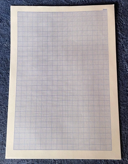 GRAPH PAPER A4, 2mm x 2mm squares, 20 sheets $3.25 - PicClick AU
