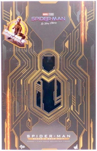 HOT TOYS MARVEL Spider Man Traje Oro Negro MMS604 Usado Raro EUR 171,32 ...
