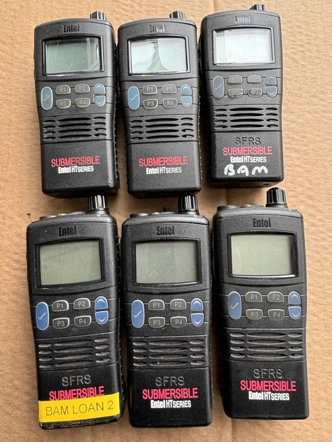 6 X ENTEL serie HT sommergibile HT780 UHF radio marina portatile a due ...