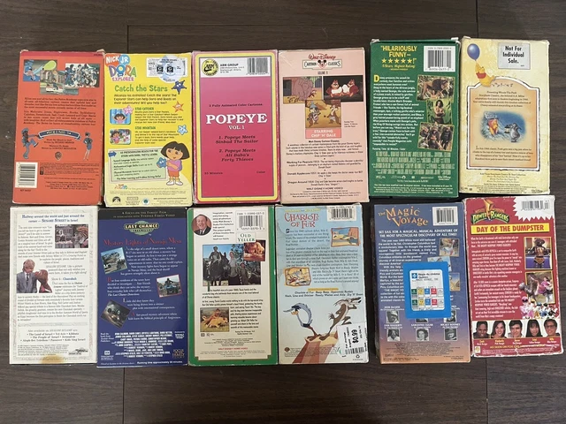 LOT OF 12 Kids And Family VHS, Vintage And Modern, Last Chance ...
