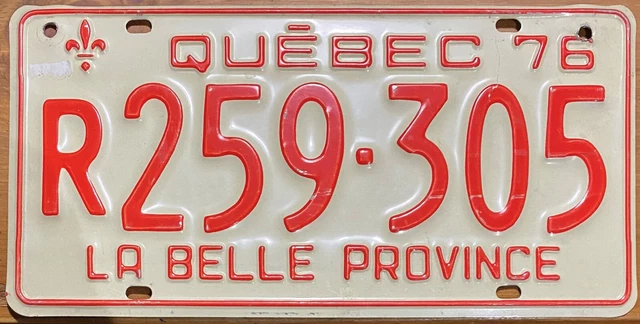 🌎⚜🐦⚜🌎 AUTHENTIC CANADA 1976 Quebec License Plate-Trailer. 🌎⚜🐦⚜🌎 $33.99 ...